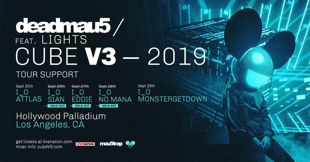 Win Tickets Sep 29: deadmau5 [Cube V3 Tour] – Groove Radio